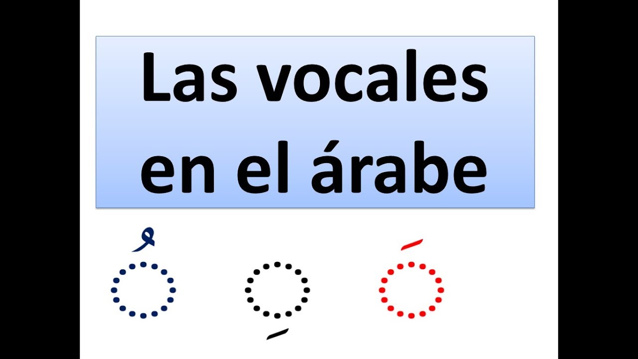 curso de árabe en español lección #2 (las vocales) - YouTube