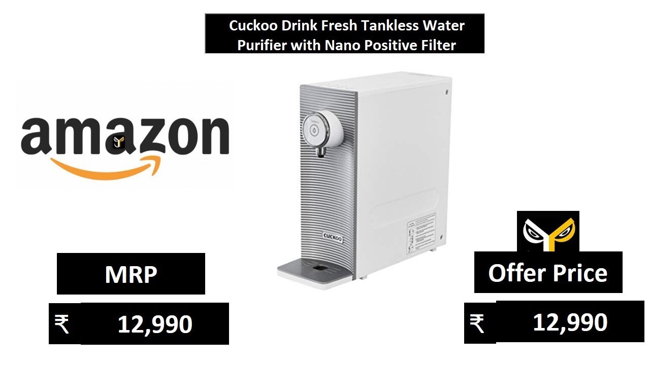 Cuckoo Drink Fresh Tankless Water Purifier with Nano Positive Filter ...