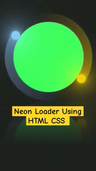 Neon Loader Html Css Computersciencecourse Html Css Javascript Shorts Coding