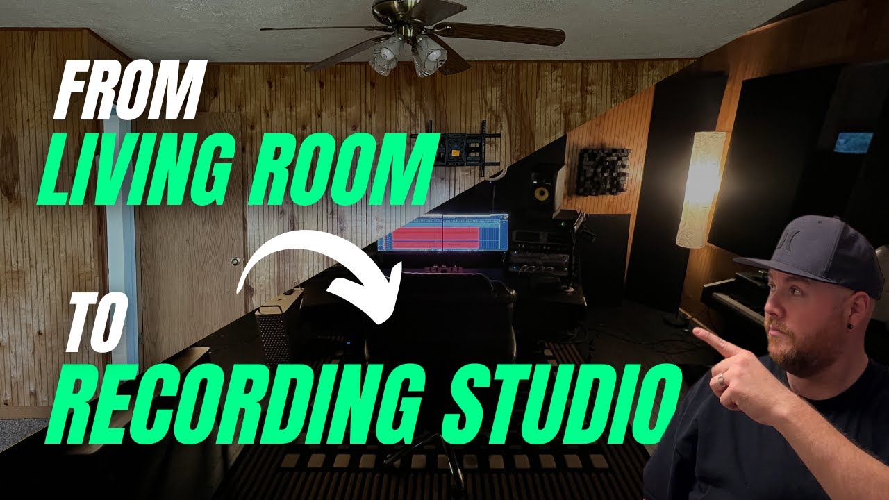 Living Room RECORDING STUDIO Conversion - NEW STUDIO BUILD - YouTube