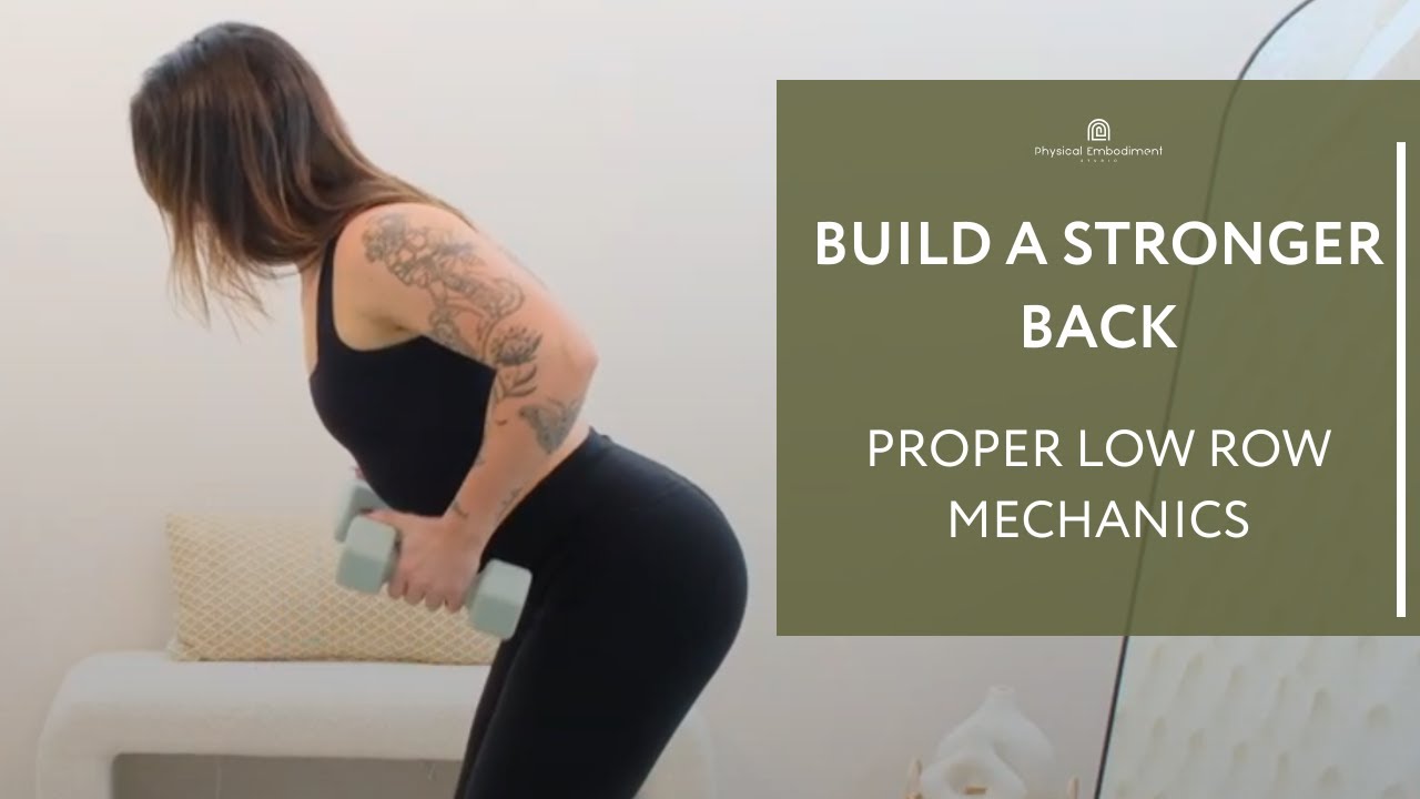 Perfect Your Low Row, Proper Form for a Stronger Back @p.e.studio - YouTube