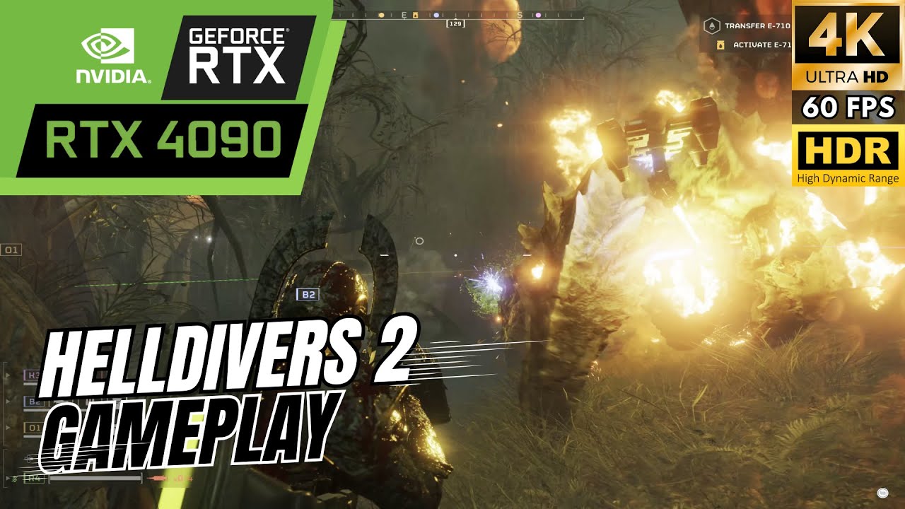 HELLDIVERS 2 Crazy Gameplay | 4K UltraHD HDR 60fps | Maximum Graphics ...
