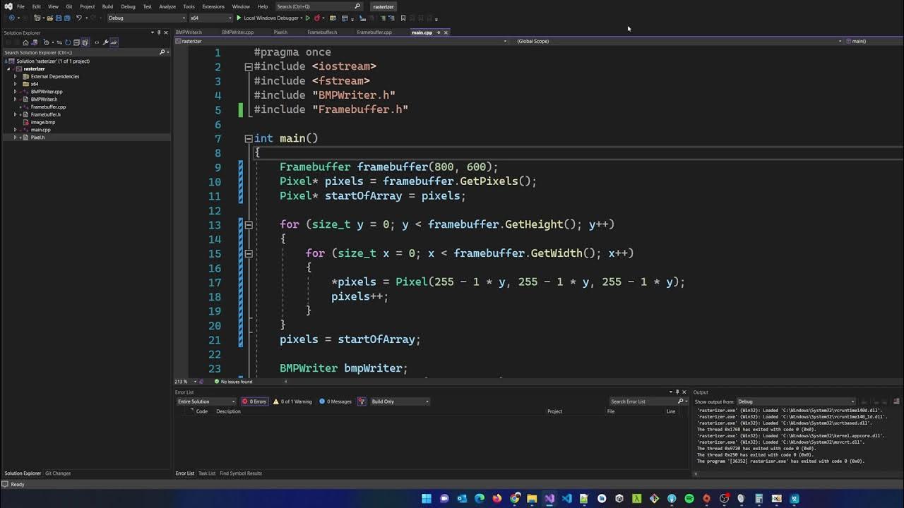 Building a rasterizer part 2 - YouTube