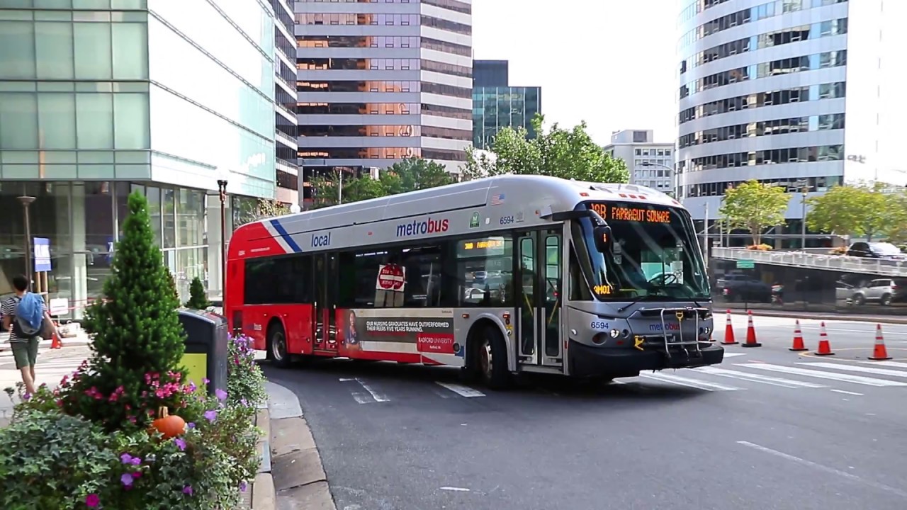 WMATA Metrobus 2010 New Flyer DE40LFA Hybrid 6594 On The 38B @ Wilson ...