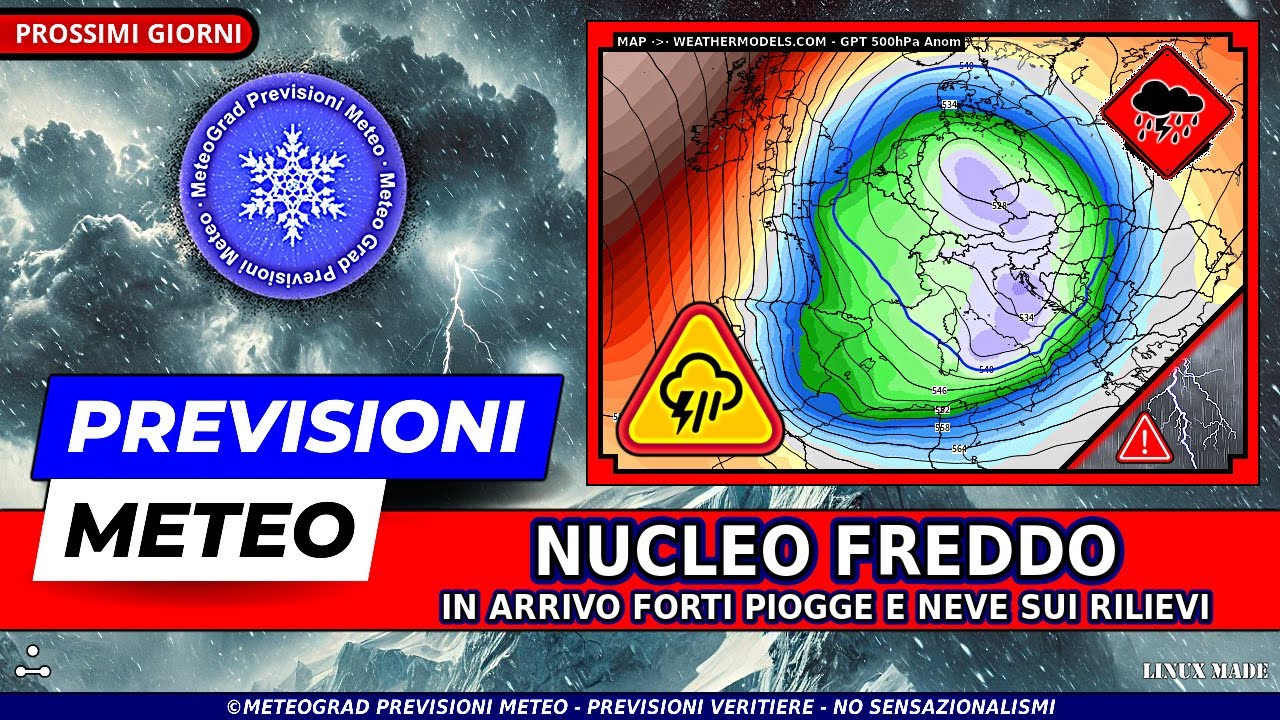 METEO • Arriva il Freddo Polare | Forte Maltempo nei Prossimi Giorni ...