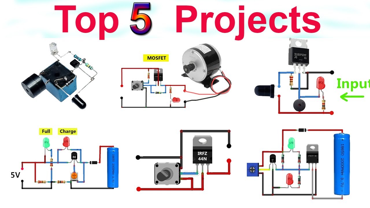 Top 5 Helpful Electronic Projects for Beginners - YouTube