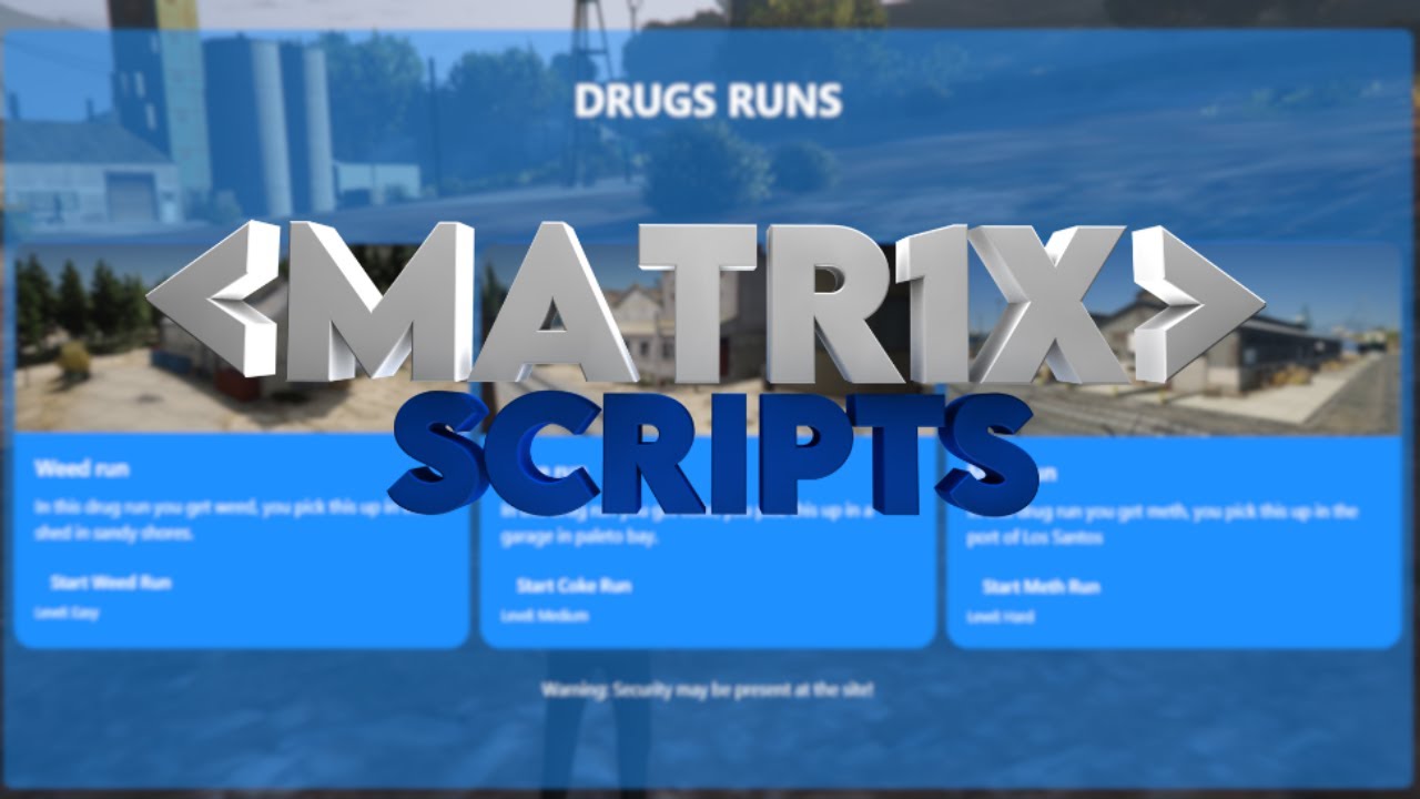 MT-Drugs System | Matr1x Scripts - YouTube