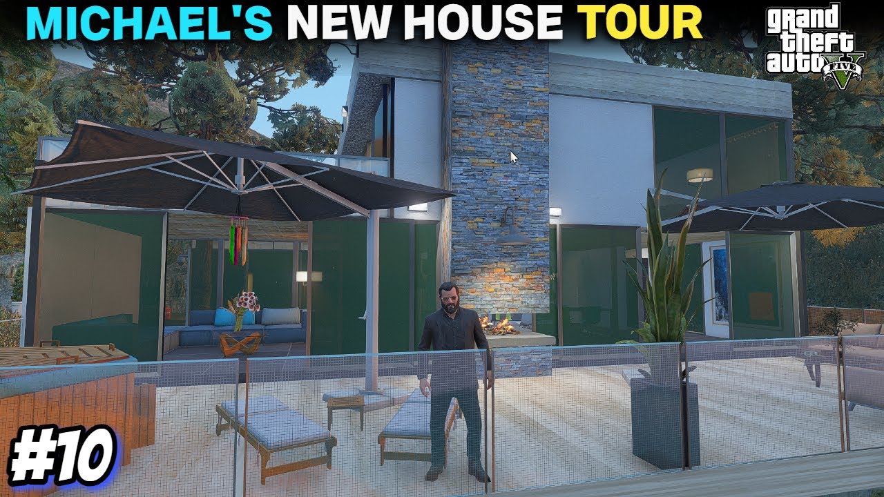 MICHAEL'S NEW HOUSE TOUR | GTA V GAMEPLAY #10 | TECHNO GAMERZ GTA 5 ...
