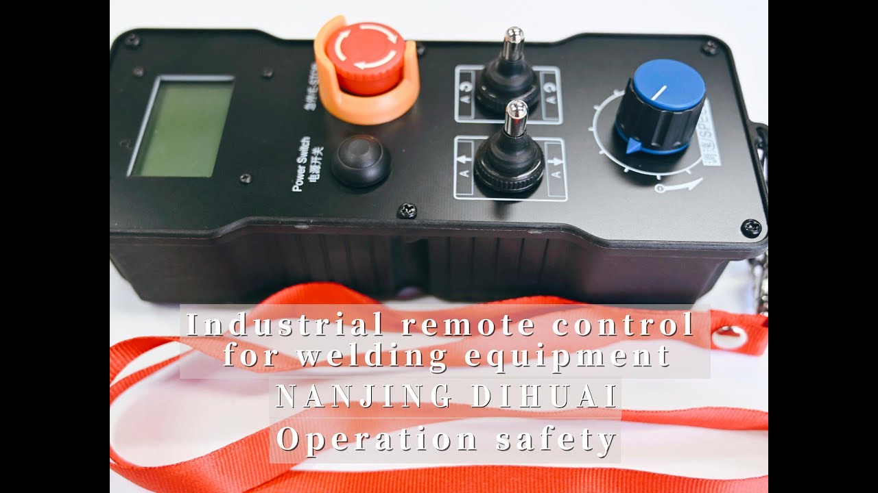 Wireless remote control for welding equipment industry - YouTube