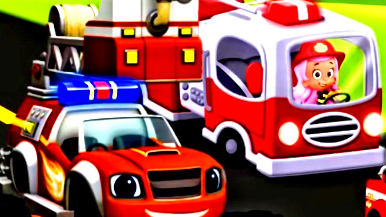 Kids learn Shapes, Animals & Firefighters with Paw Patrol Blaze and the ...
