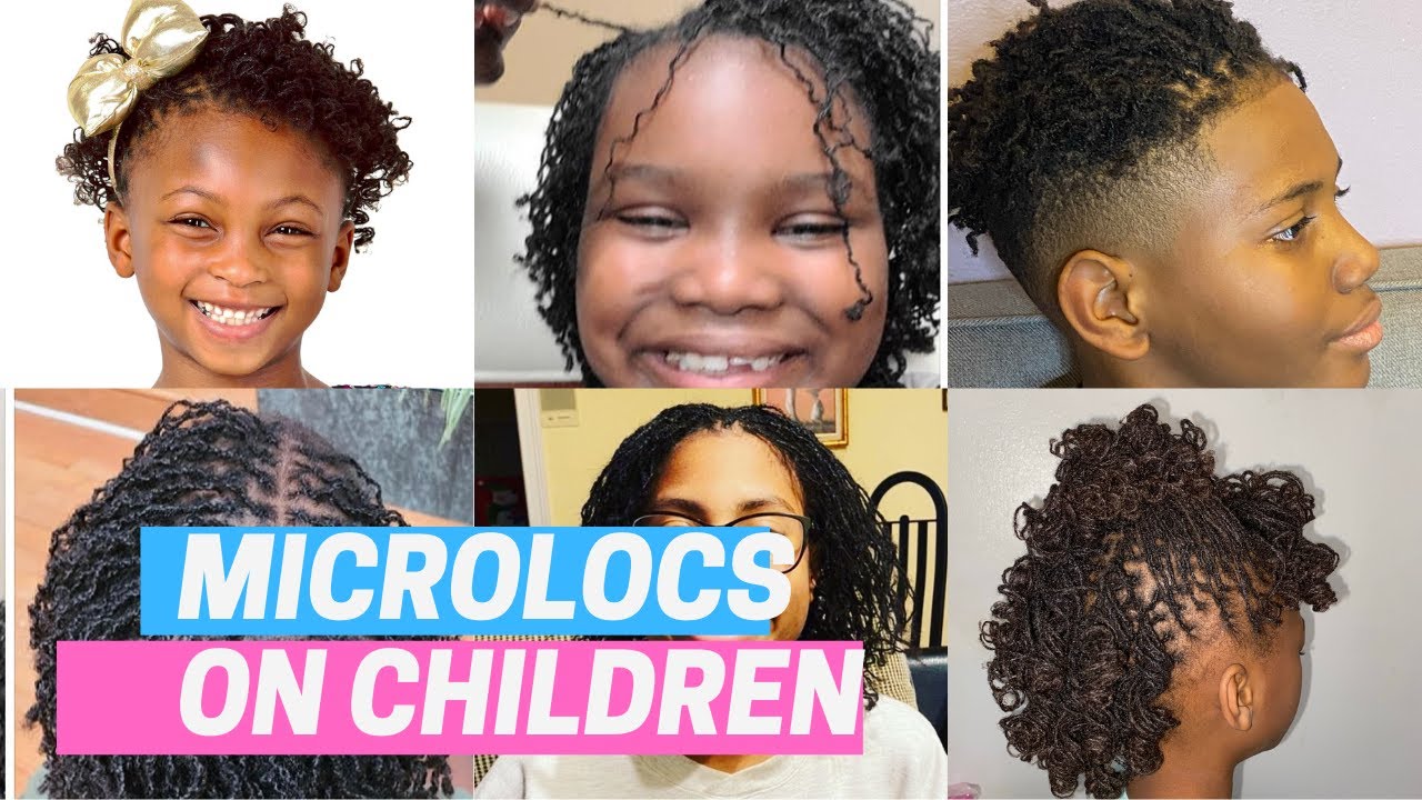 Professional quality microlocs on children - YouTube