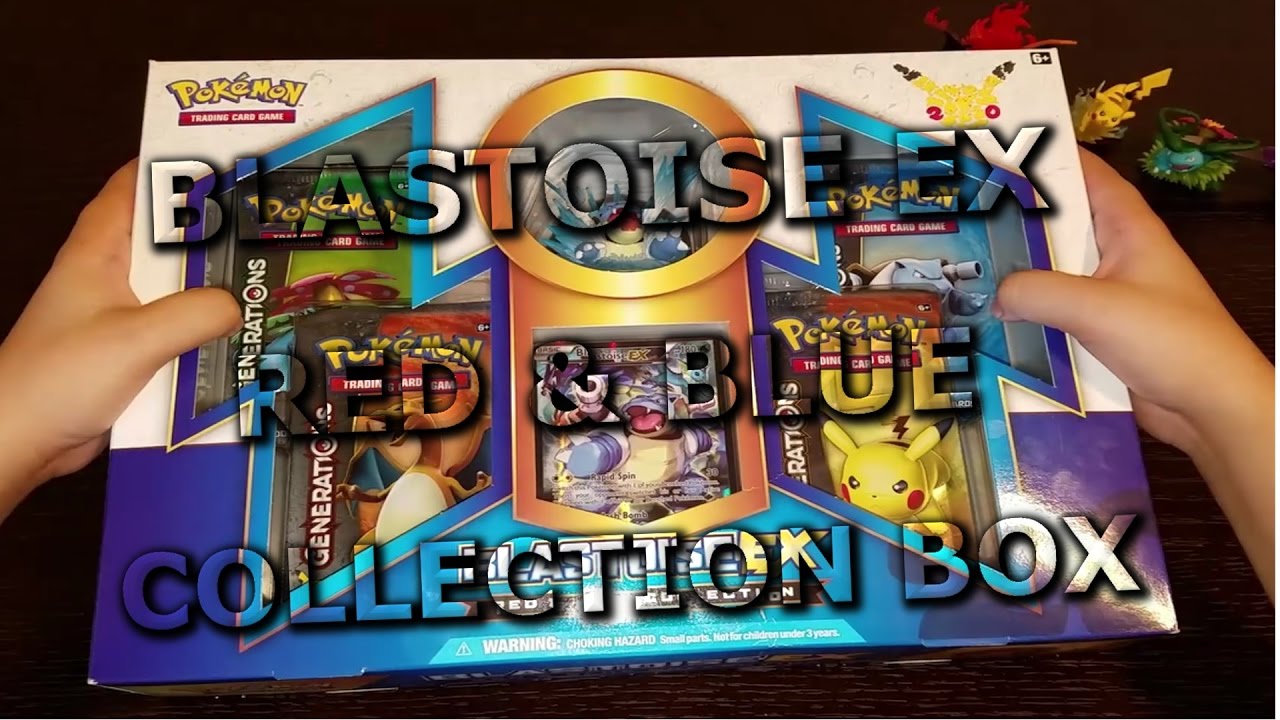 Pokemon Blastoise EX Red and Blue Collection Box! - UNBOXING - YouTube