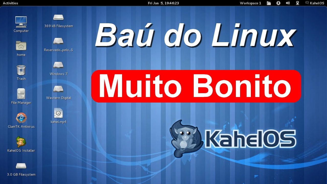 KahelOS ArchLinux Gnome. Baú do Linux - Relíquias - YouTube