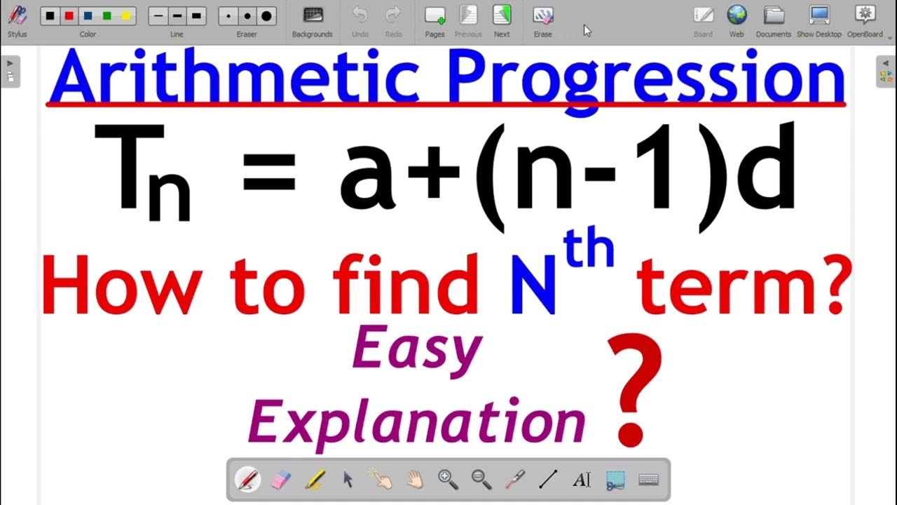 ARITHMETIC PROGRESSION: HOW TO FIND NTH TERM OF AN AP - YouTube
