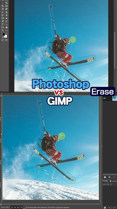 【GIMP vs Photoshop】Automatically erase unnecessary items - YouTube