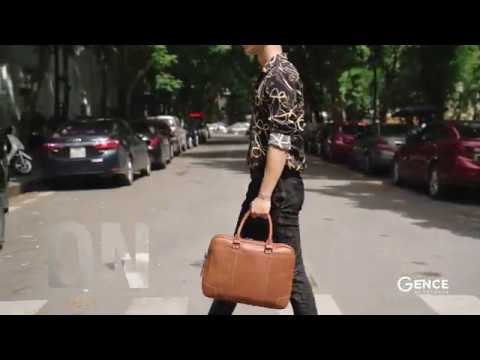 CẶP NAM CÔNG SỞ DA THẬT CDT05 Nâu và Đen | GENCE by Mendoza