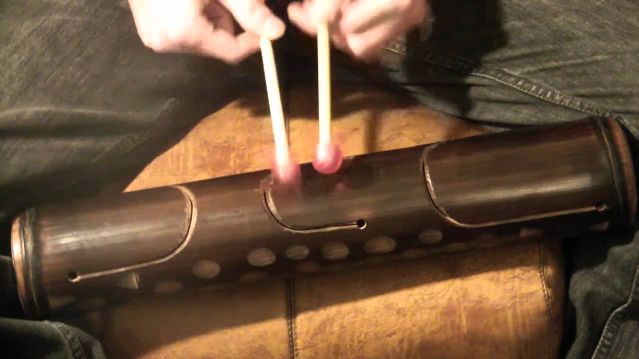 Bongo Bambú Negro de 3 Notas - Bamboo Percussion - Teponaztli - Nektar ...