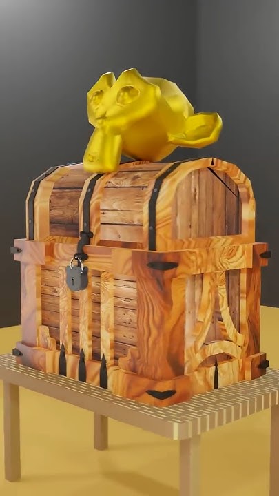 Treasure Chest | blender 3D animation | #blender #suzannemonkey #3danimation - YouTube