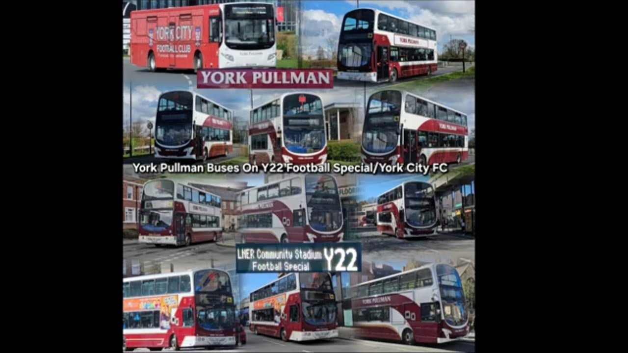 York Pullman Bus On Y22 Football Special For York City FC - YouTube