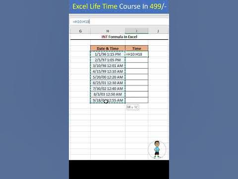Separate Date & Time in Excel #excel #exceltips #exceltutorial #msexcel #developer # ...