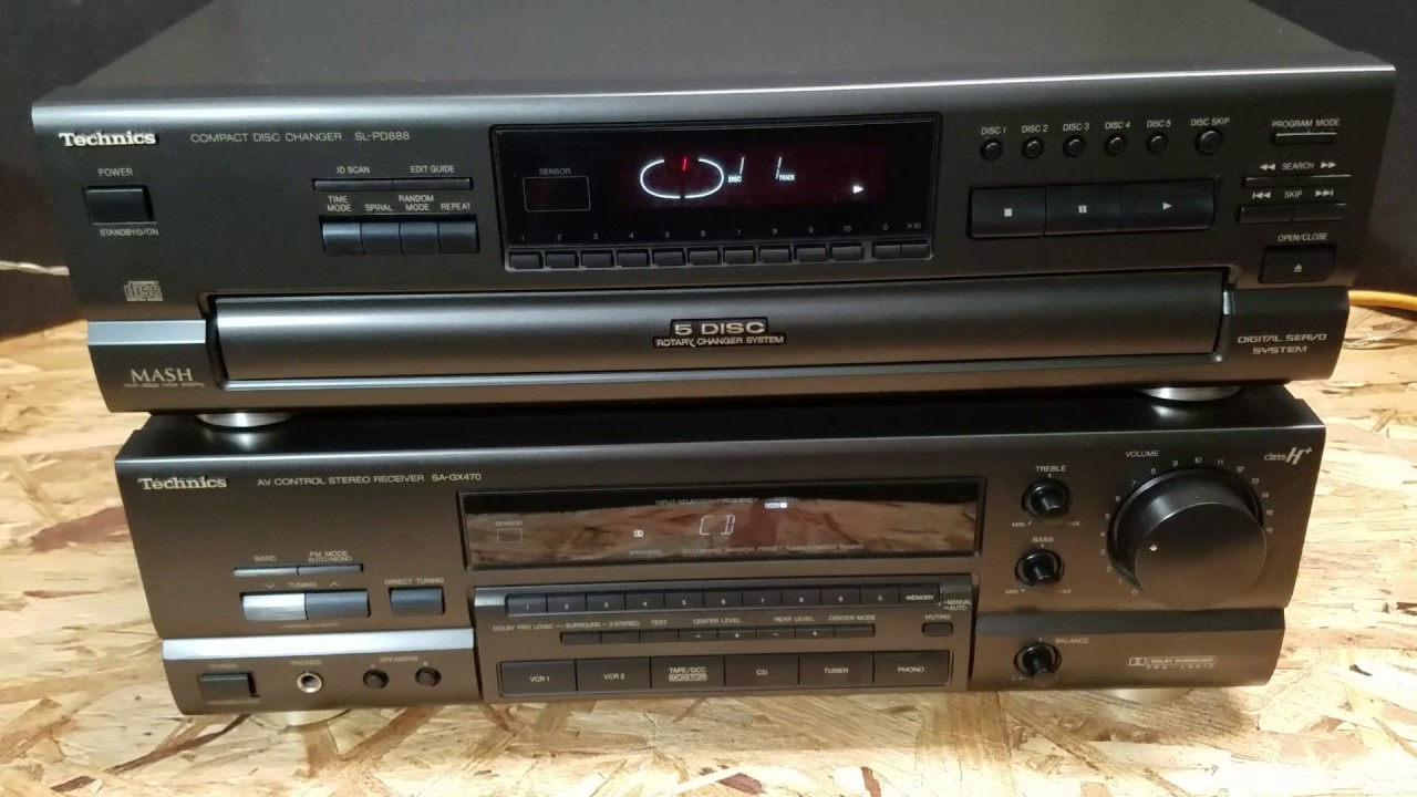 Technics SL-PD888 5 Disc Changer - YouTube