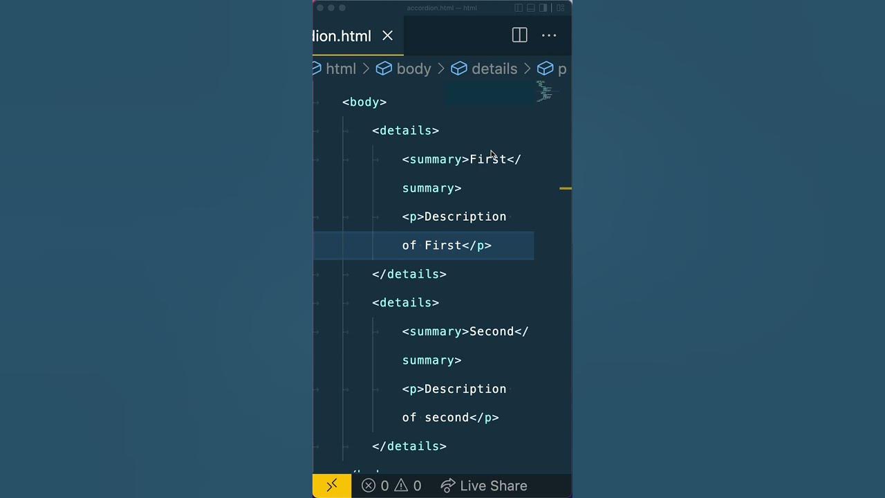 Create Accordions With Pure Html In 45secs No Javascript No Css