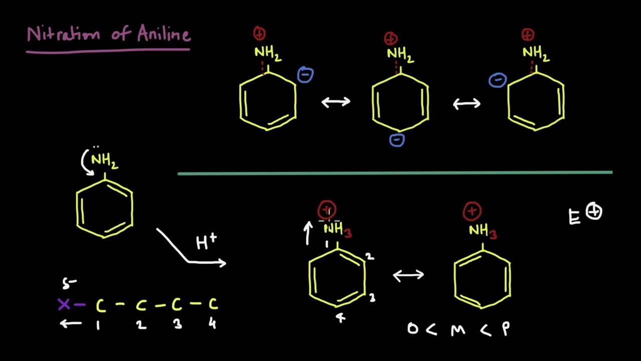 Nitration of Aniline | Electrophilic Aromatic Substitution Reactions ...