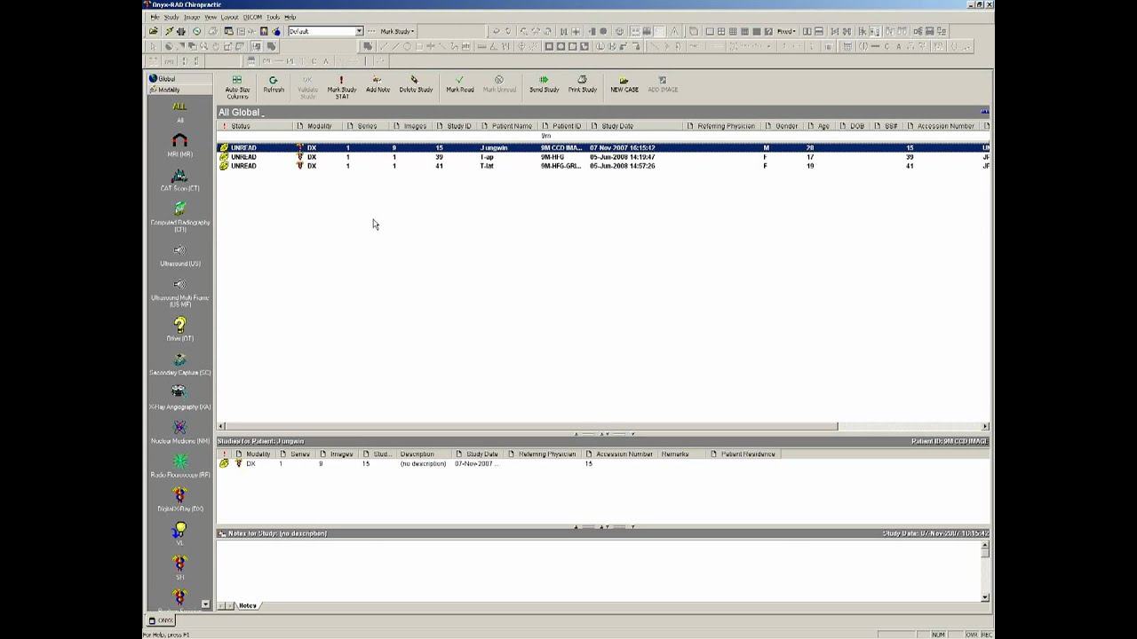Onyx-RAD Database Demonstration - YouTube