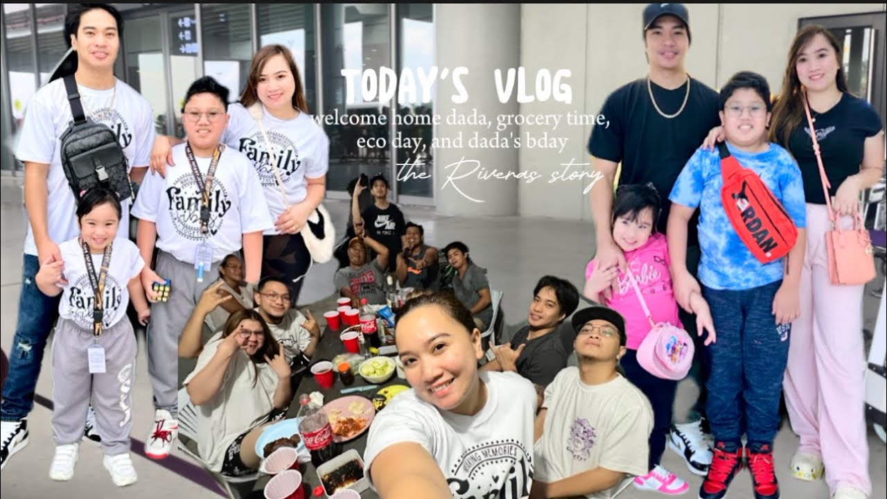 VLOG • Welcome home dada, grocery day, eco day, family day and dada's ...