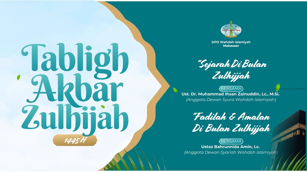 [LIVE] Tabligh Akbar Zulhijjah 1445 H - YouTube