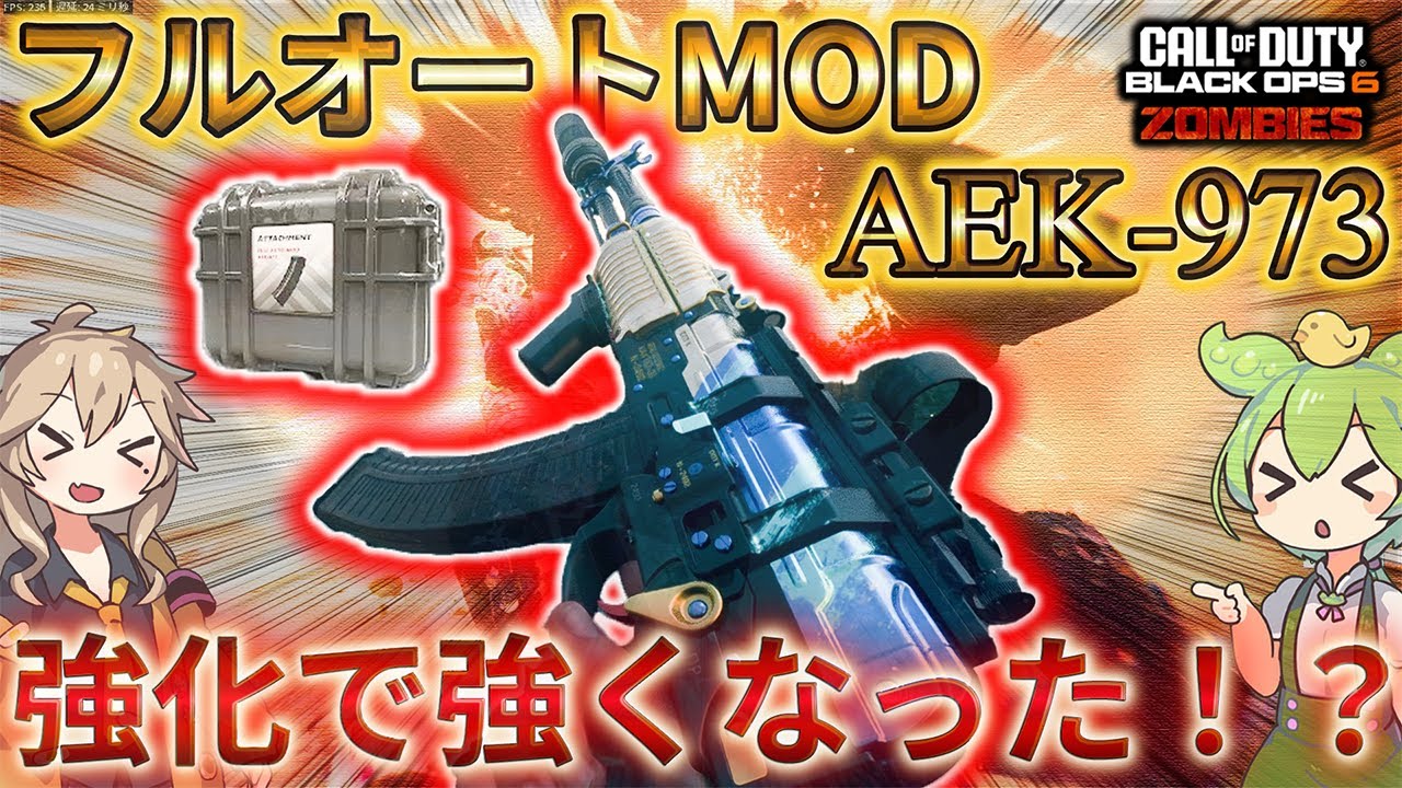 【火力検証】「フルオートMOD 強化で強くなった！？（AEK-973）」【ゾンビ】【The Tomb】【情報共有】Call of Duty ...