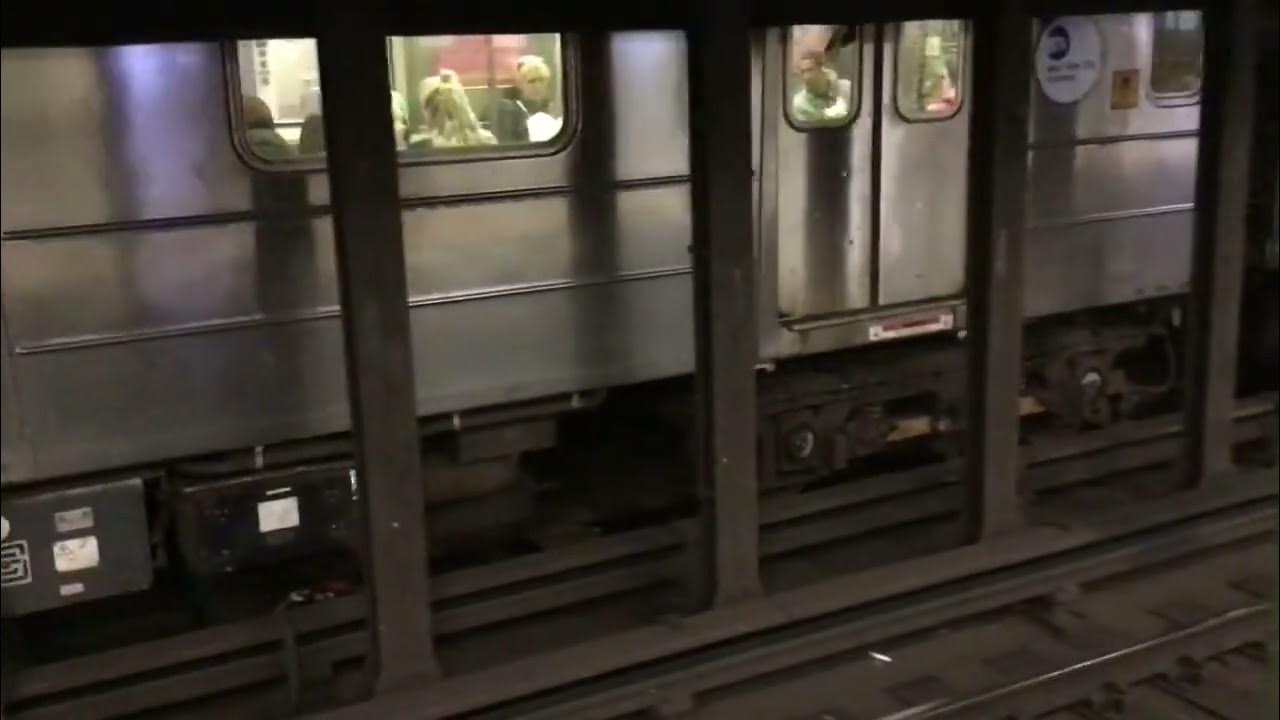 R62 3 Train arrives and departs 116th St station - YouTube