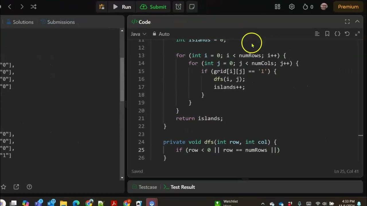 Number of Islands - Leetcode 200 - Graph General (Java) - YouTube