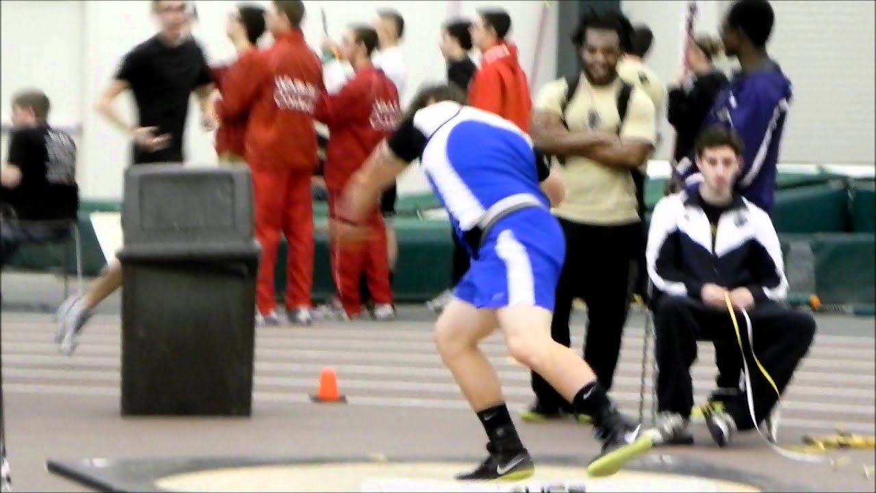 Charlie depauw indoor meet 2 Shot throw 4 - YouTube