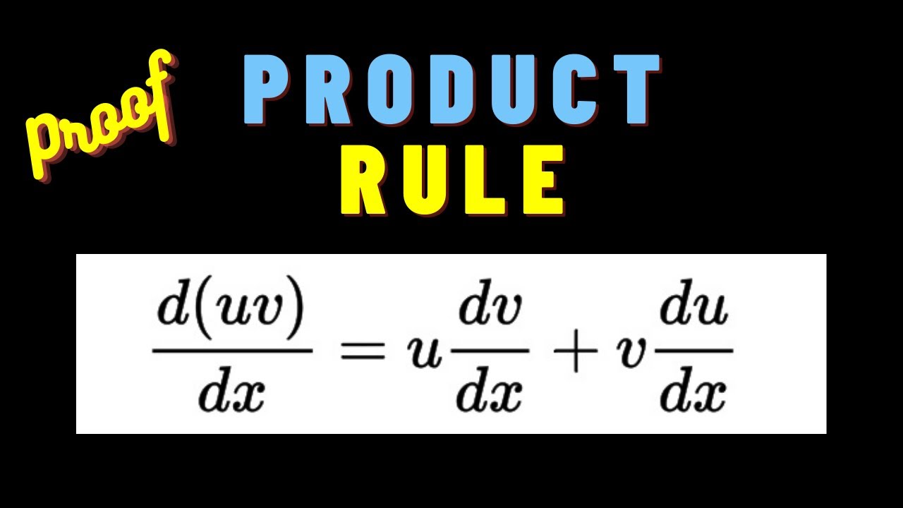 Product Rule Of Differentiation Derivative Proof D dx uv U Dv