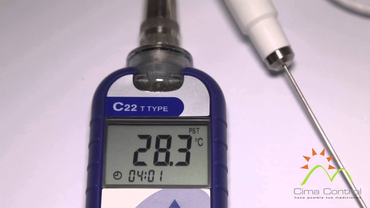 Termómetro C22T Comark - YouTube