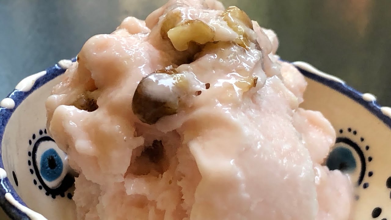 Mastic frozen yogurt recipe, ice cream recipe with; mastic, rose water ...