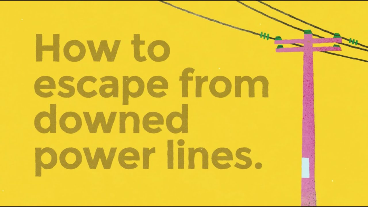 How to escape from downed power line - YouTube