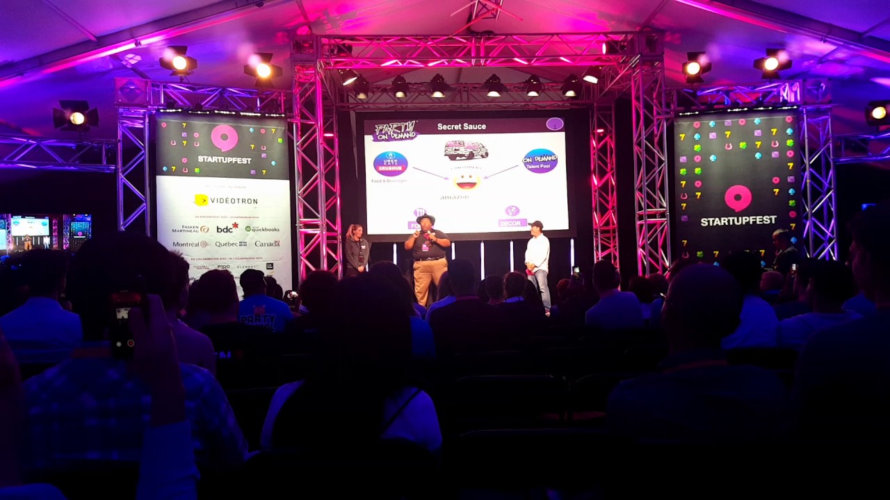 StartUp Fest Montreal 2017 Party On Demand Pitch - YouTube