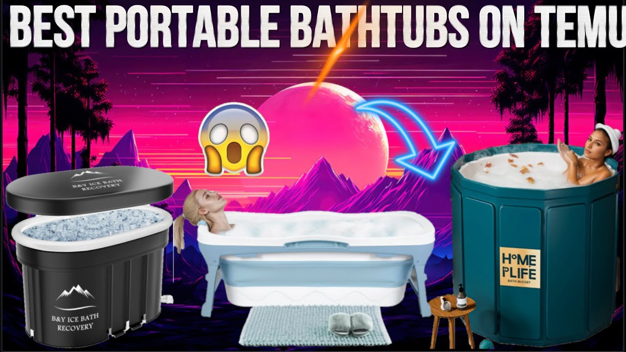 Top 3 Best Portable Bathtubs on Temu 2025 | Folding Bathtub Reviews for ...