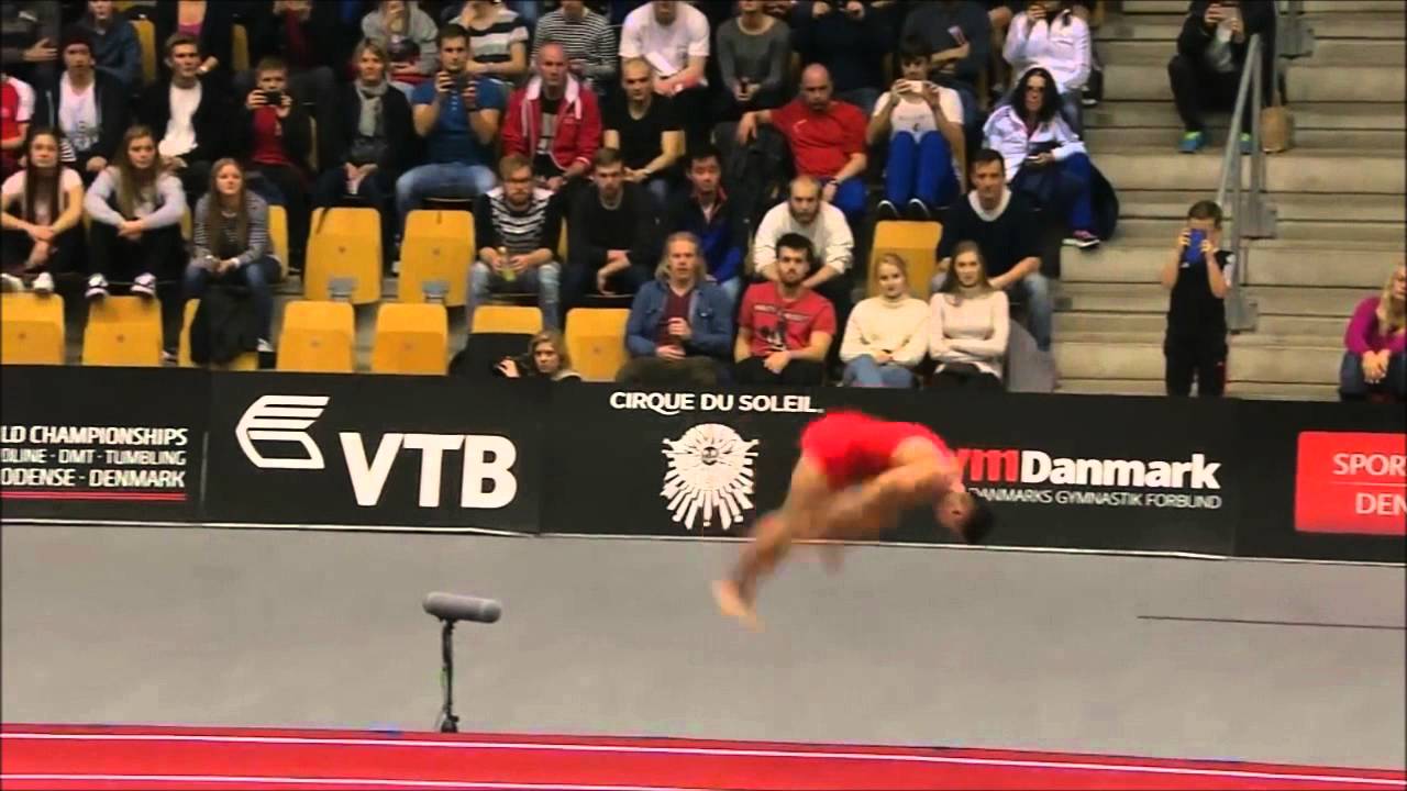 Tagir Murtazaev RUS 2015 Team World Tumbling Final - YouTube