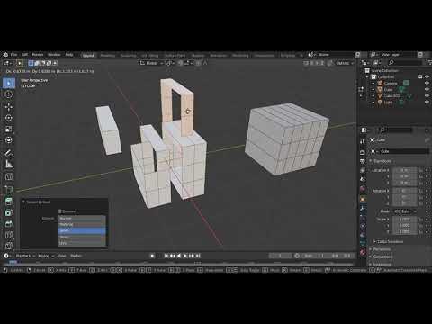 การใช้ Edge Split ใน Blender เพื่อแก้ไขโมเดลใน Edit Mode - YouTube