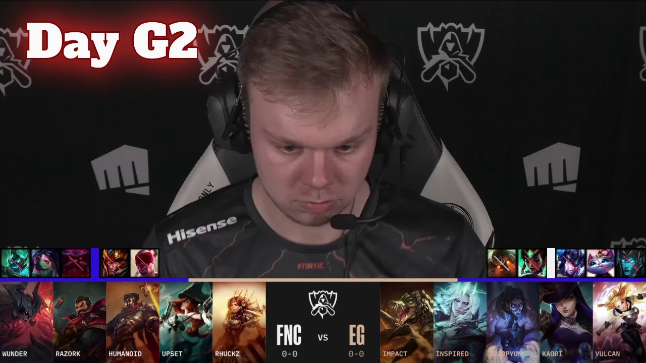 FNC vs EG | Day 1 LoL Worlds 2022 Play-Ins | Fnatic vs Evil Geniuses - YouTube