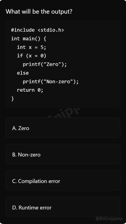 guess the output. #C programming - YouTube