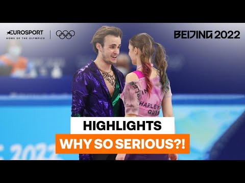 Mueller & Dieck perform Joker x Quinn figure skating routine | 2022 Winter Olympics