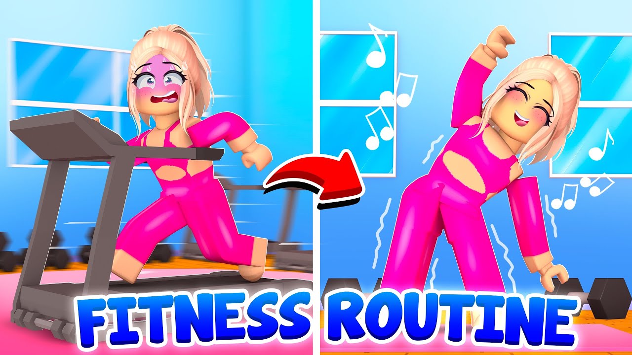 MY HEALTHY FITNESS ROUTINE IN ROBLOX BROOKHAVEN! - YouTube