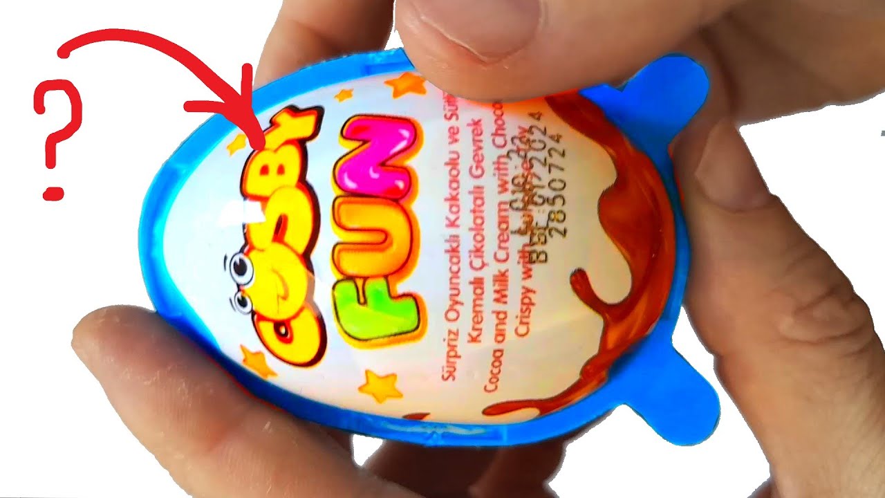 COSBY FUN Surprise Chocolate Blue EGG with UNPACKING - YouTube