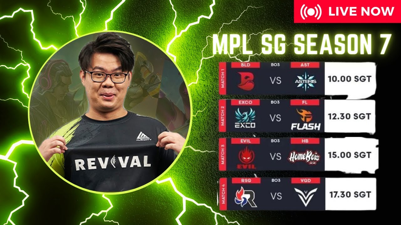 EXCO ESPORTS VS TEAM FLASH | MPL SG S7 WEEK 2 DAY 2 WATCHPARTY!!! (12/5 ...