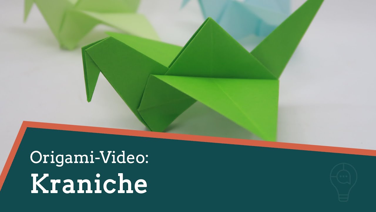 Origami: Kranich falten - YouTube