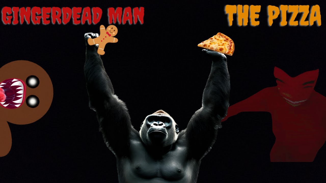 Food Horror Game Double Feature, Possessed Gingerbread Man And Pizza ...
